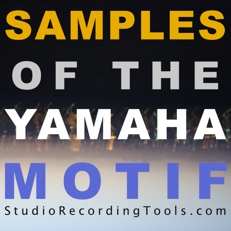 Motif Synths Volume 01 Wav Format – StudioRecordingTools.com – Wav ...